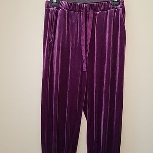 Roaman's | Pants & Jumpsuits | Romans Purple Velour Pants Suit Size 416 ...